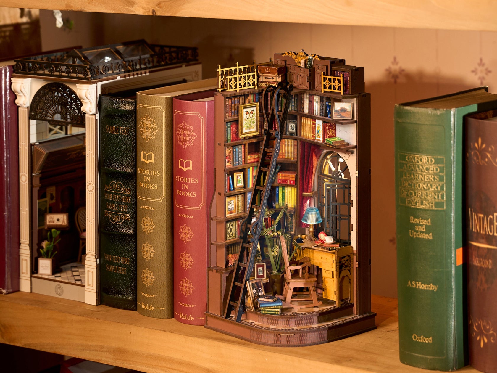 Rolife Silent Corner Study DIY Book Nook Shelf Insert TGE02 – Robotime ...